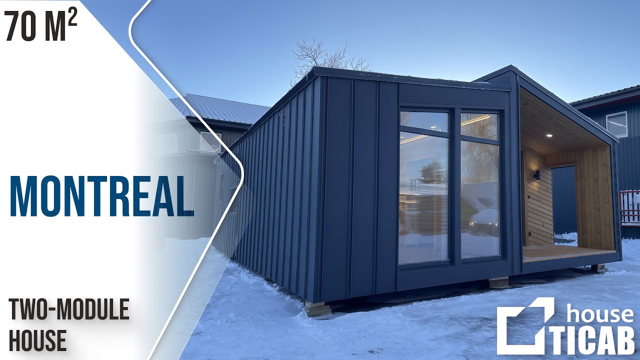 🏡 Modular Home Montreal 70 m² | New Model Review by TICAB House - YouTube