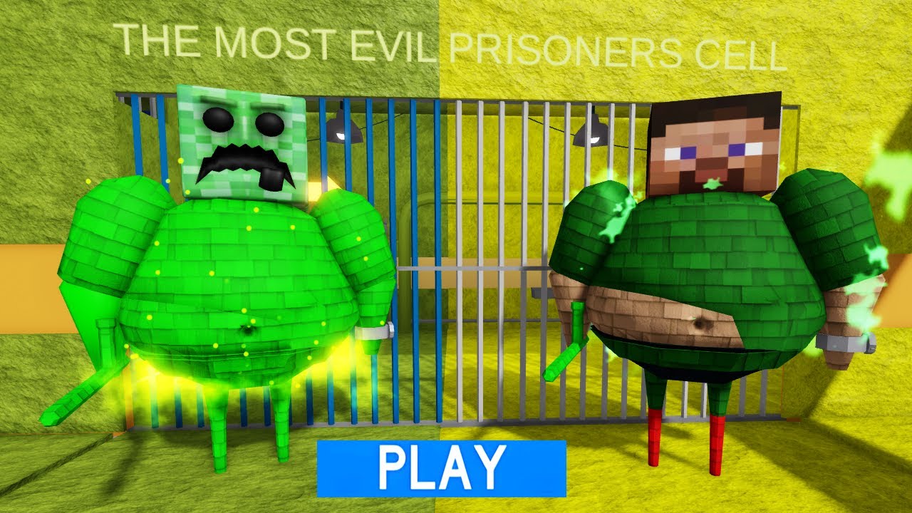 MINECRFAT MODE! CREEPER BARRY Vs STEVE BARRY! BARRY'S PRISON RUN! New ...