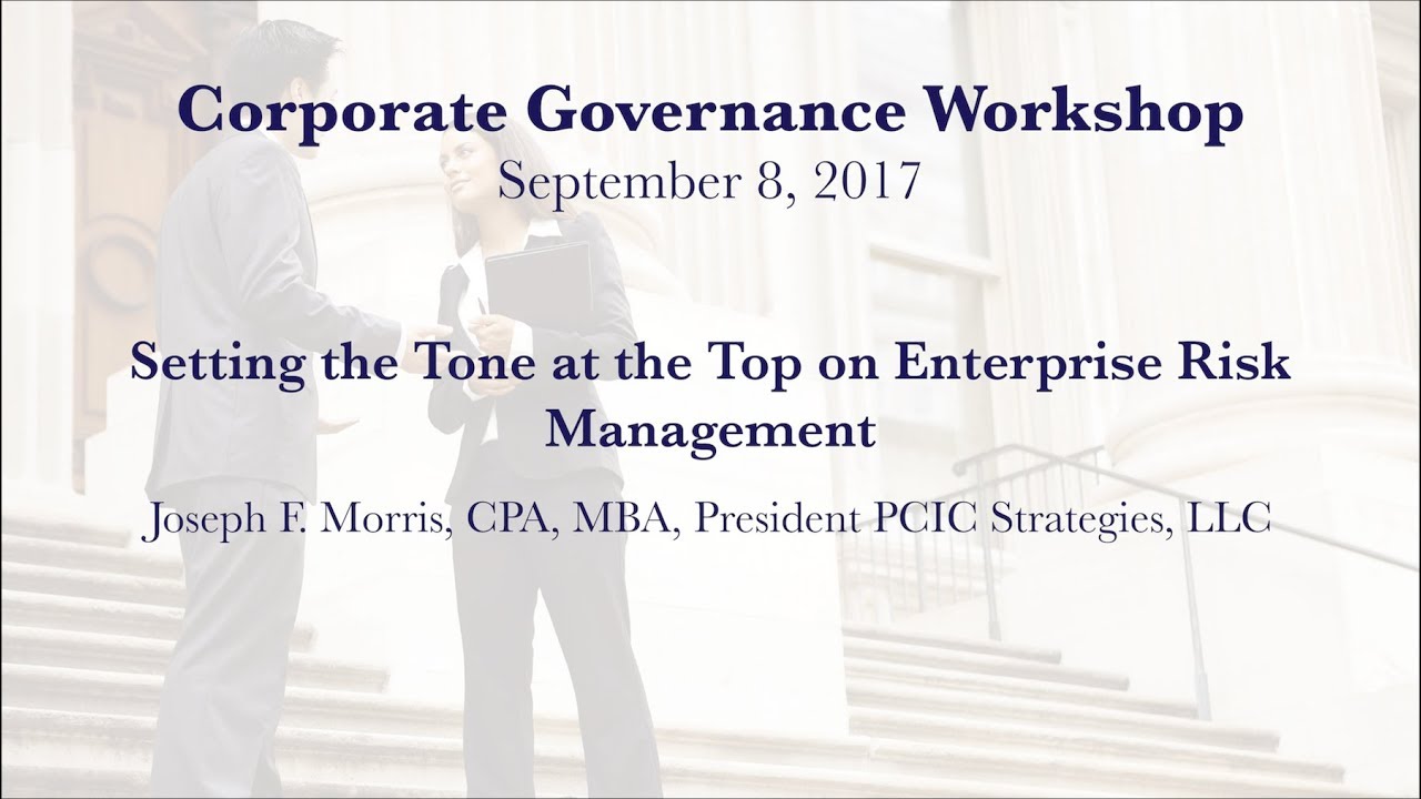 Setting the Tone at the Top on Enterprise Risk Management - YouTube