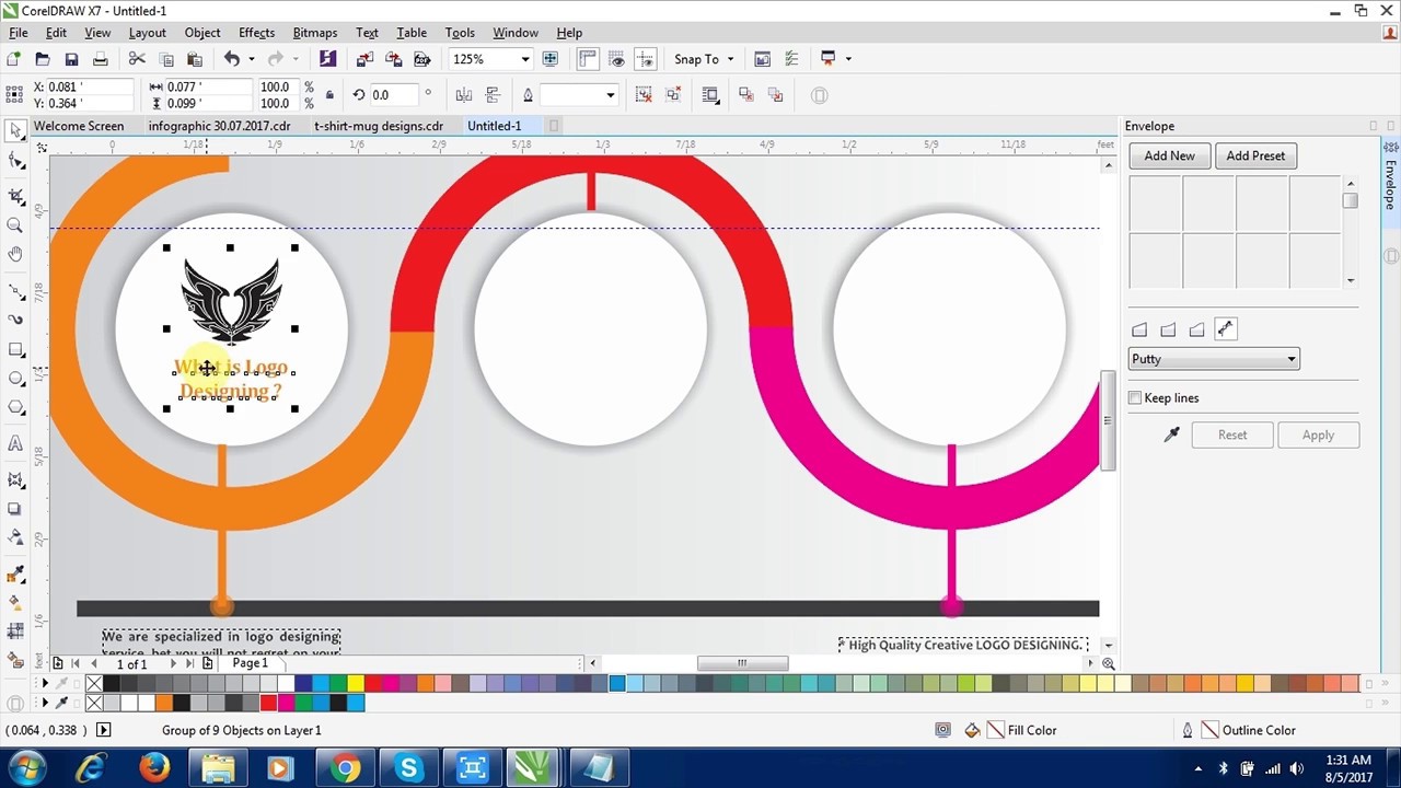 CREATE INFOGRAPHIC DESIGN IN CORELDRAW -DEMO CLASS CALL FOR MORE ...