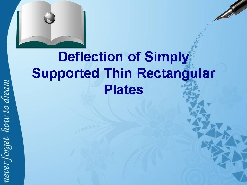 Mini Project Deflection of Plates Naviers and Levy Equation - YouTube
