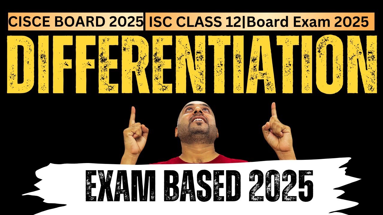 Differentiation |Beats Series| ISC Class XII #ep1 - YouTube