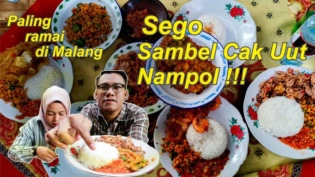 SEGO SAMBEL CAK UUT, TERLARIS DI MALANG || KULINER MALANG - YouTube