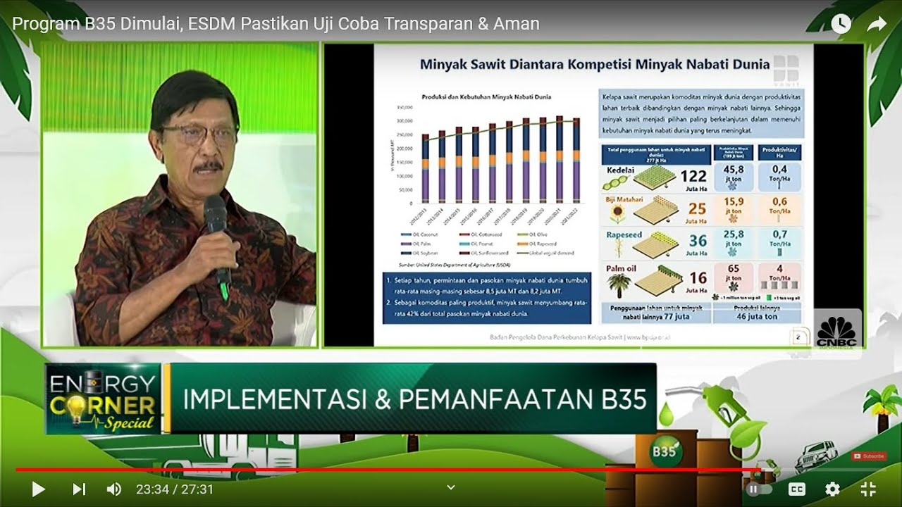 BPDPKS: Program B35 Sebenarnya Untuk Menstabilisasi Harga CPO - YouTube