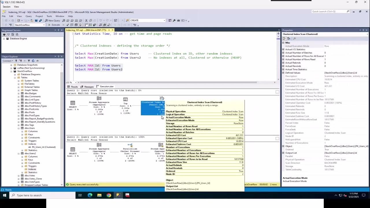 SQL Server: Indexes 101 - Webinar - YouTube