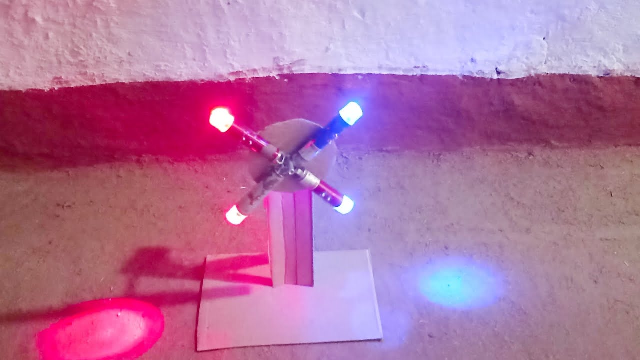 Mini Light Bnaye | Dc motor project Electronic project | Laser_light ...