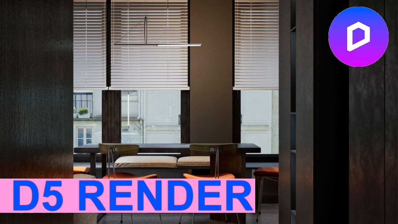 D5 Render | Living and Kitchen Room - YouTube