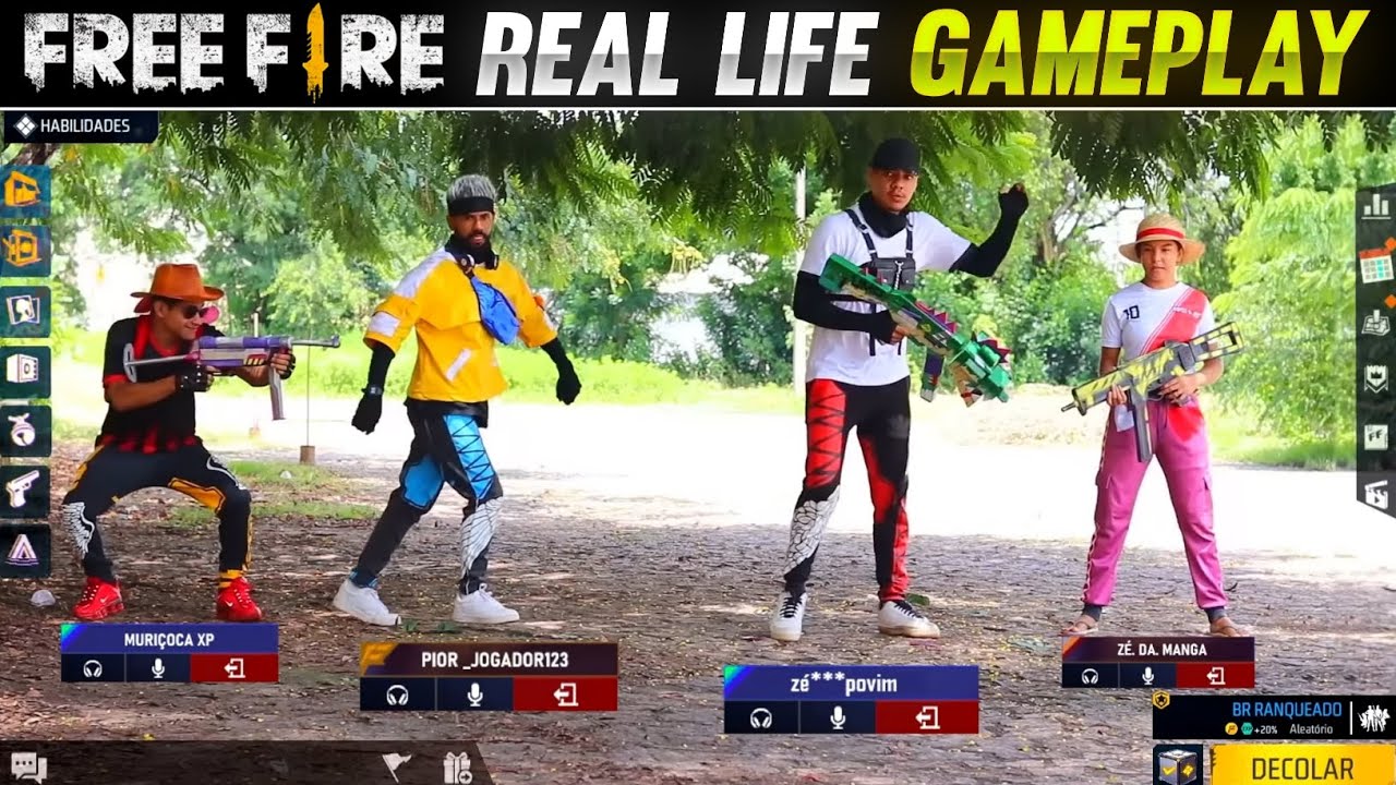 Free Fire Gameplay In Real Life | Garena free fire in real life | free ...