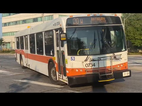 MiWay | 2007 New Flyer D40LFR 0734 Route 20 E Rathburn to Kipling ...