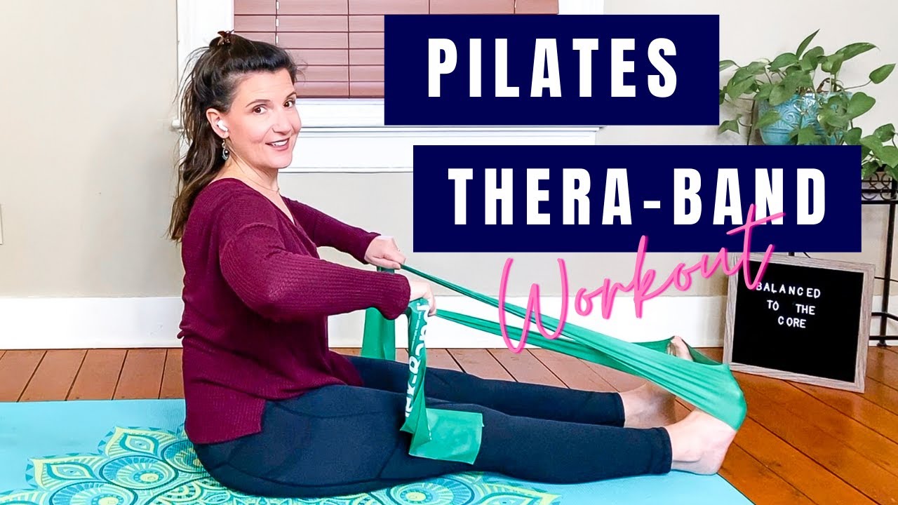 PILATES FULL BODY THERA BAND WORKOUT - YouTube