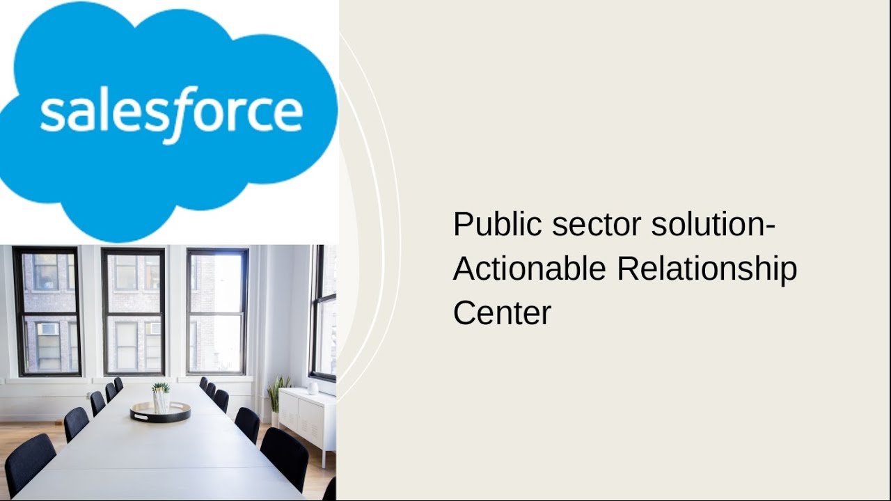 Public sector solution- Actionable Relationship Center - YouTube