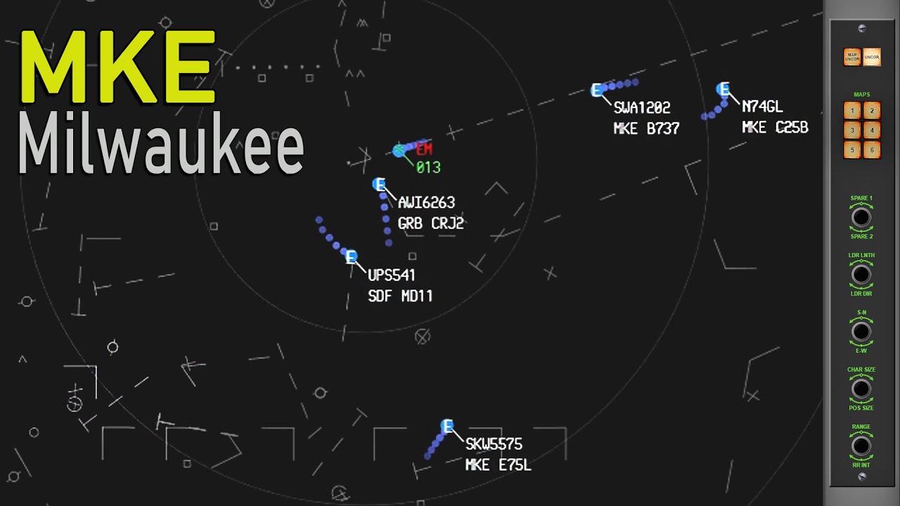 ATC RADAR | [MKE] | Milwaukee Tracon - YouTube