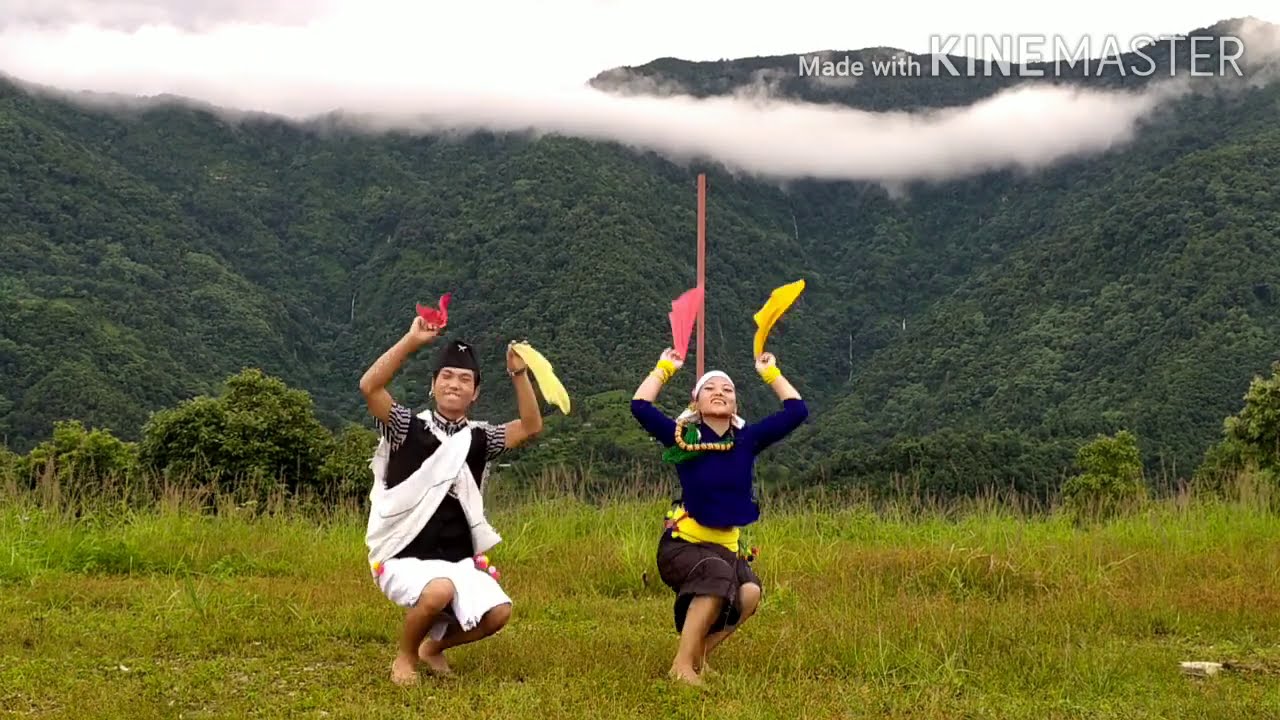 New Jhyaure Dance by Sanjaya Thapa and Sarita Thapa Magar - YouTube