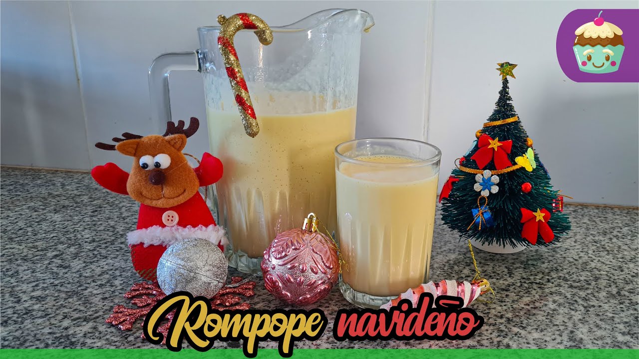 ROMPOPE NAVIDEÑO preparada con solo 4 ingredientes - YouTube