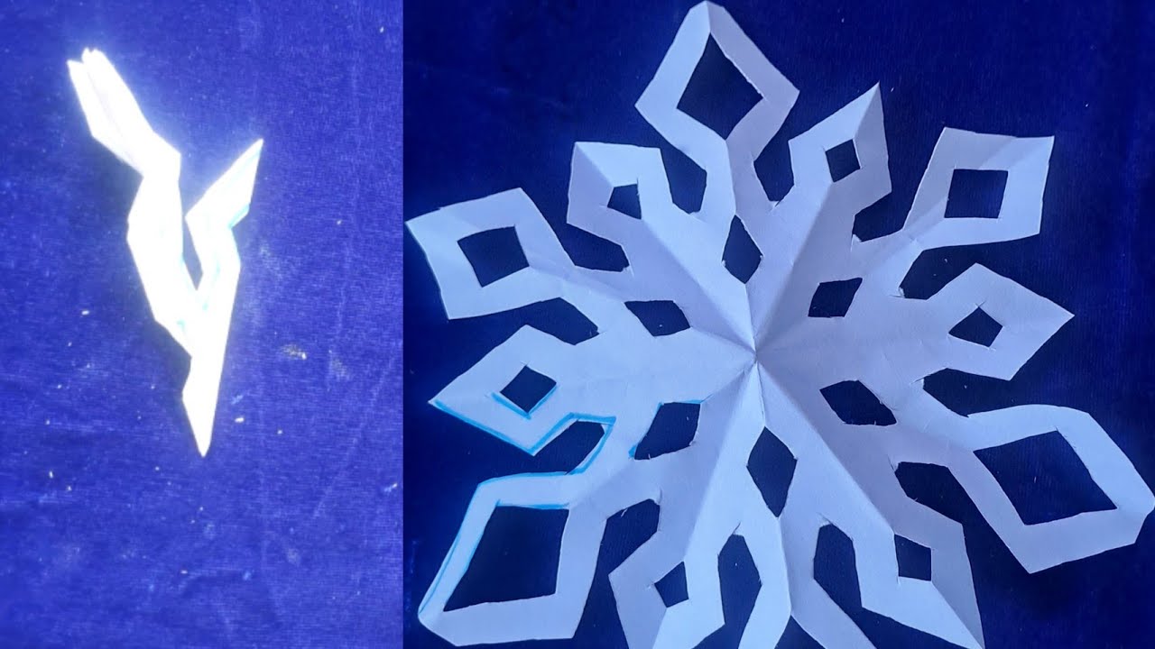 Easy paper stencil for decoration ideas | how to make paper cutting for ...