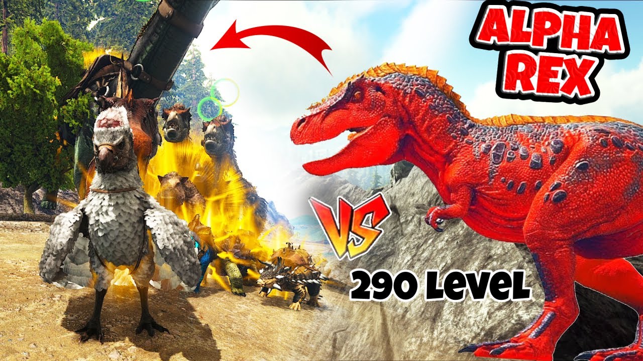 My Army vs 1 ALPHA REX *Emotional 😪 - Ark Survival Evolved Gameplay ...