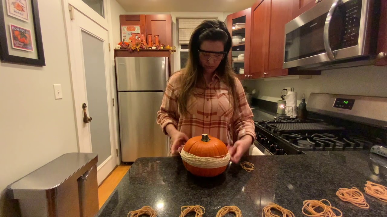 Exploding Pumpkin Science Experiment - YouTube