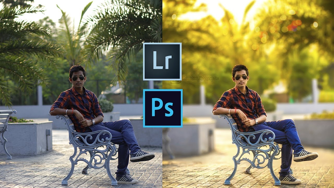 Photoshop & Lightroom Tutorial | Outdoor Portrait Edit, Background Blur ...