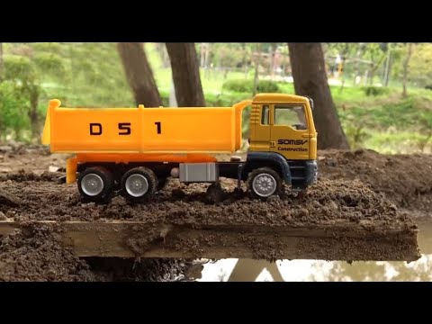 Build Bridge Blocks Toys for Children |Construction vehicles for kids ...