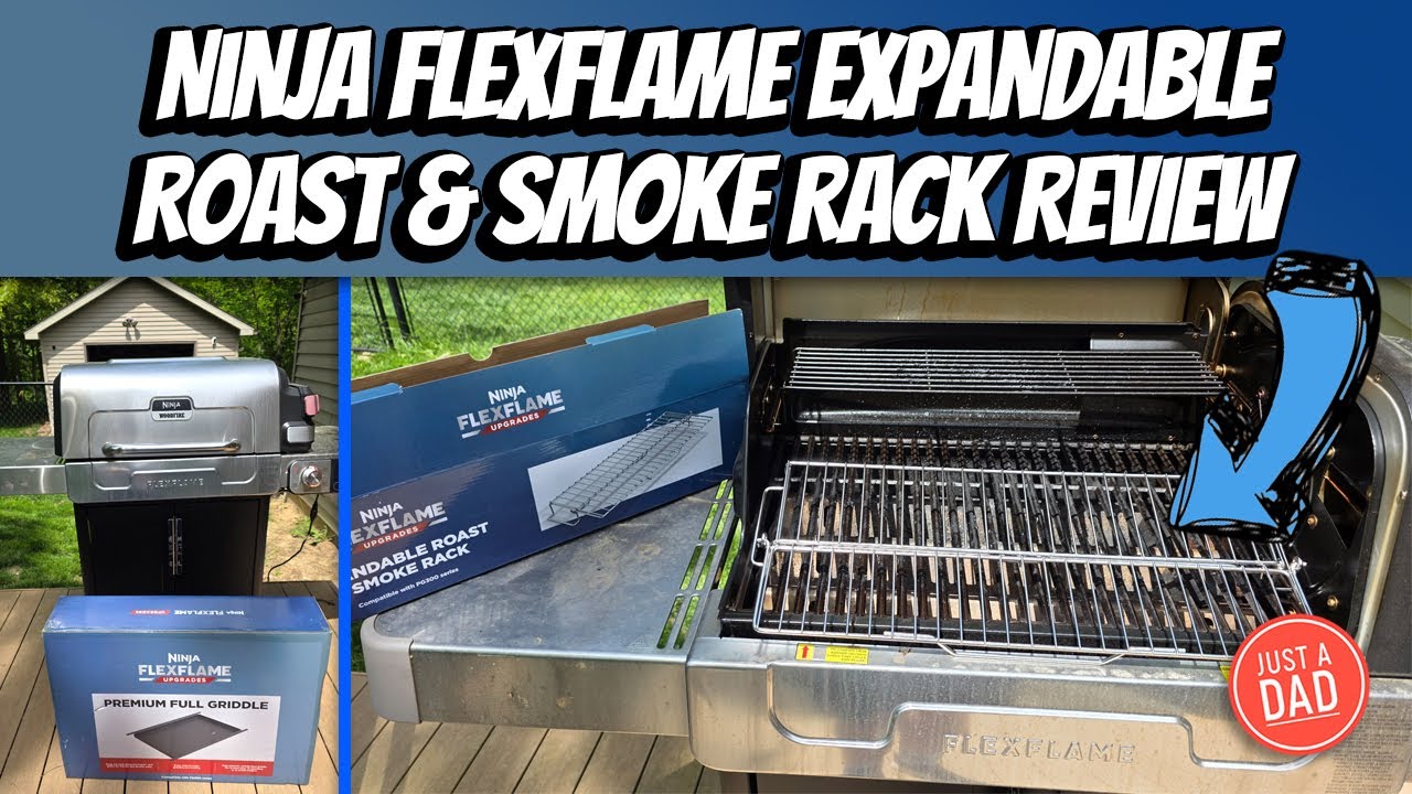 Ninja FlexFlame Grill Expandable Roast & Smoke Rack REVIEW - YouTube