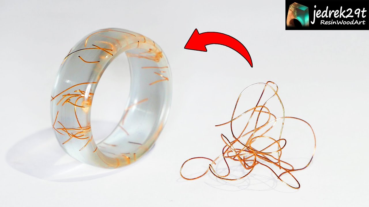 Copper Wire Ring. Epoxy / RESIN ART - YouTube