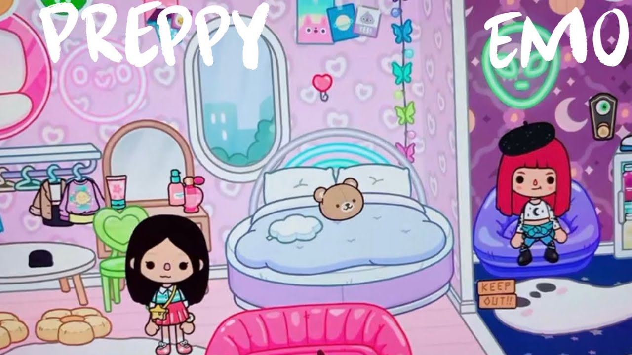 Preppy 💜 VS Emo 🖤// Toca Boca Roleplay with Voice****** - YouTube
