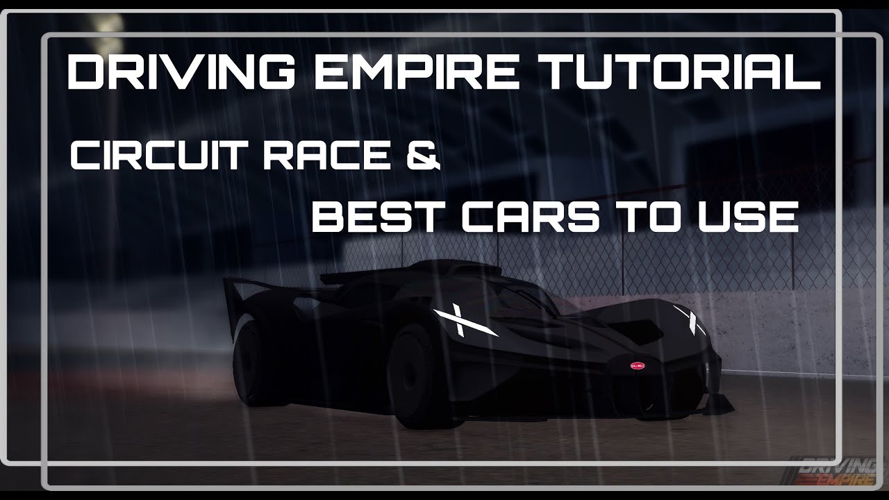 How to do Driving Empire's Circuit Race and Which Cars to Use - YouTube