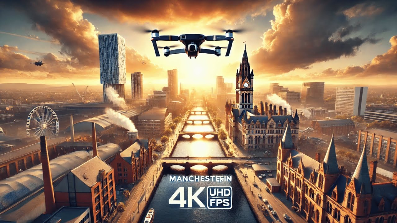 Manchester in 4K: A Breathtaking 🚁 Drone Footage in Glorious 4K UHD ...