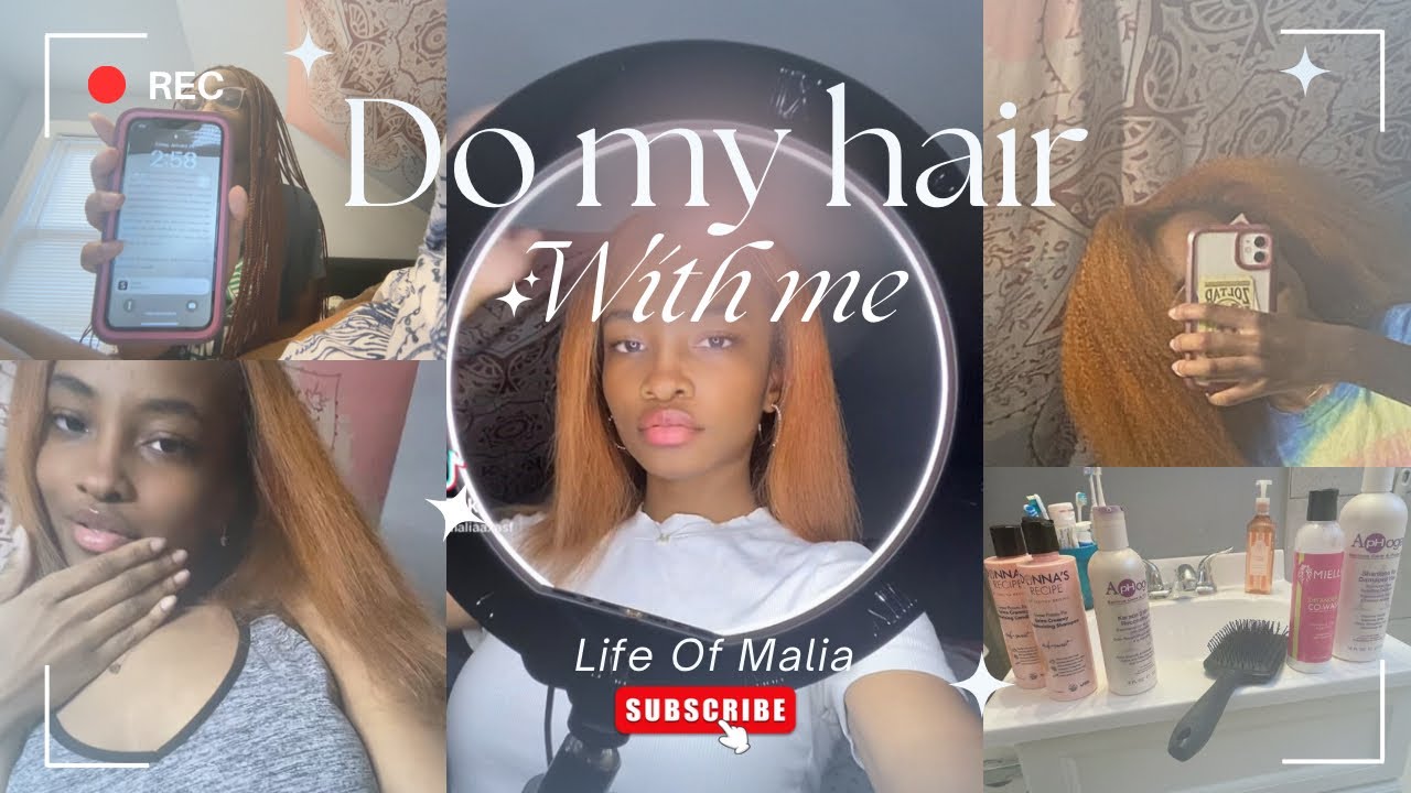 Chaotic hair routine!! - YouTube