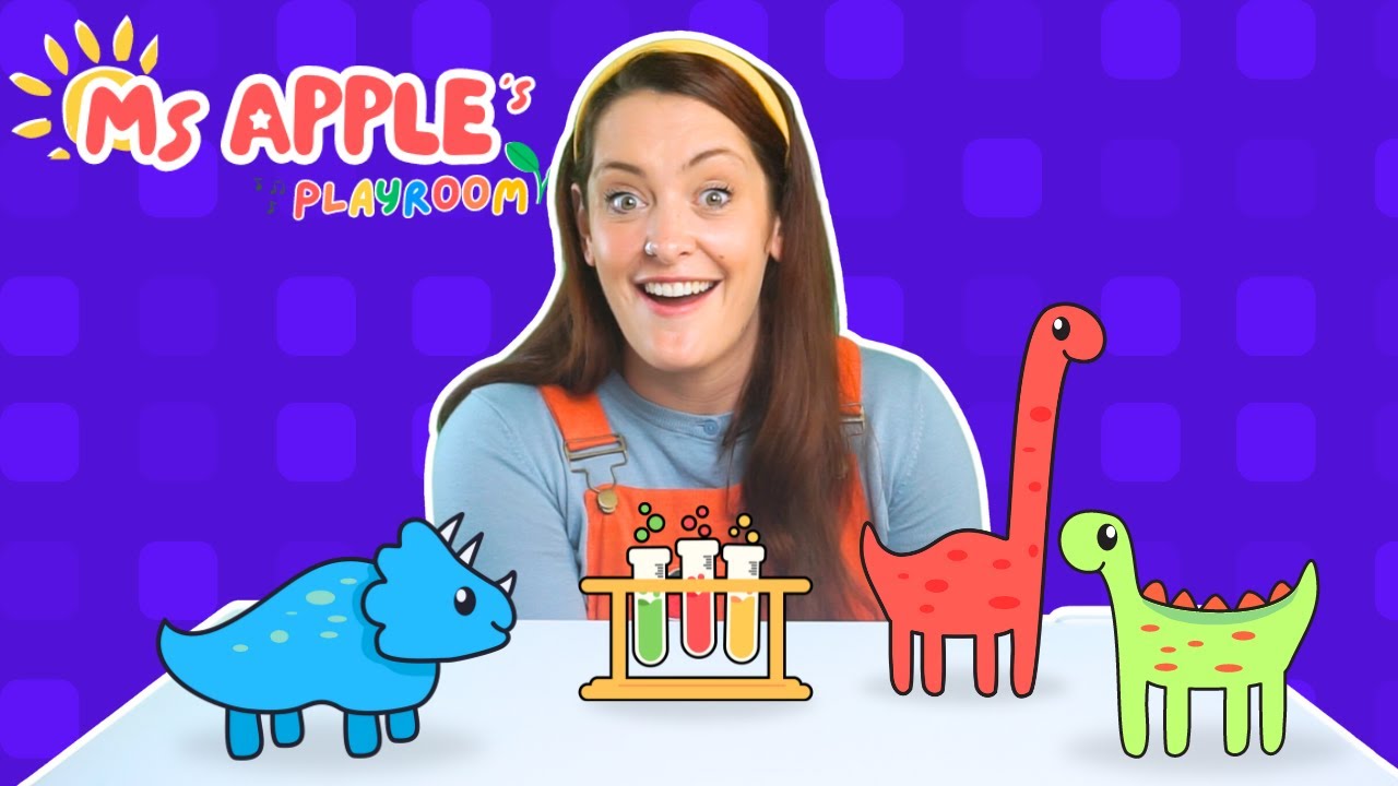 Toddler Learning | Dinosaurs | Science For Kids | Colour Volcano ...