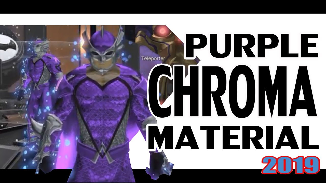 DCUO Purple Chroma material - YouTube