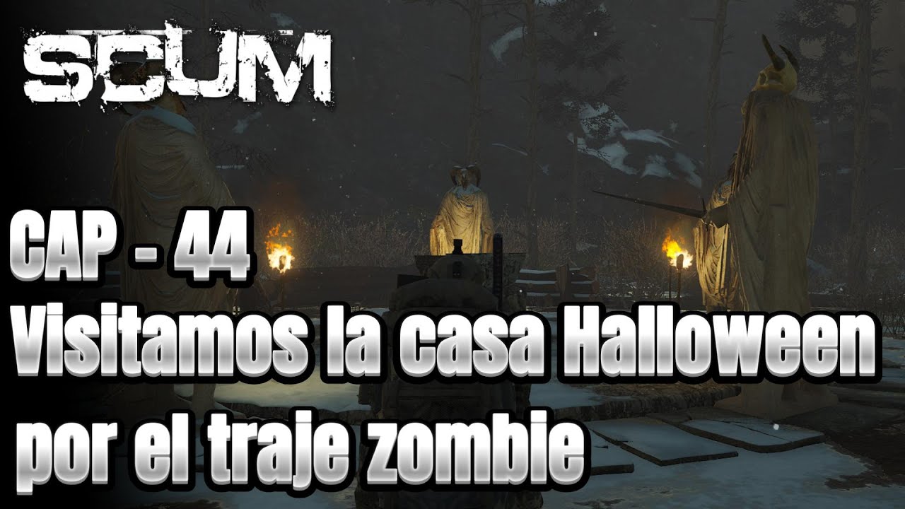 SCUM 1.0 - Gameplay - Cap 44 - Visitamos la casa Halloween por el traje ...