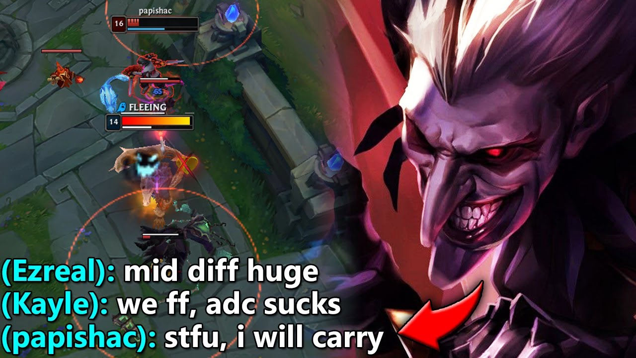 My Mid and Bot lane fight the whole game... so I show them my 1 Million ...