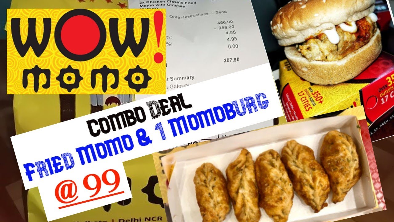1 প্লেট Fried Momo আর 1 Momoburg @ 99 | Best Combo Deal WOW MOMO from ...