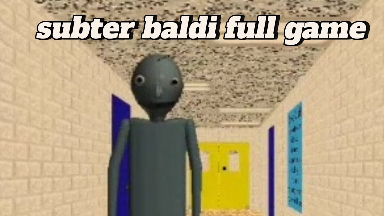 Subter Baldi full game - YouTube