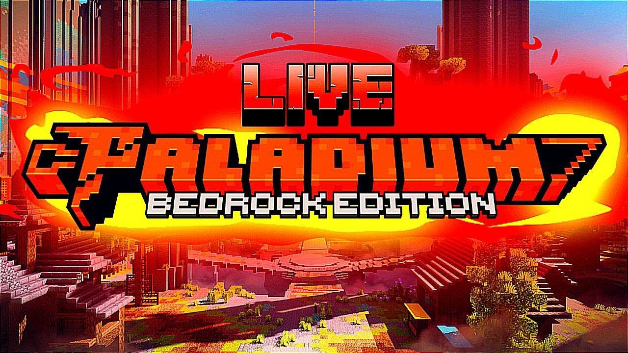 JE JOUE SUR PALADIUM BEDROCK ÉDITION - Live Paladium Bedrock Serveur ...