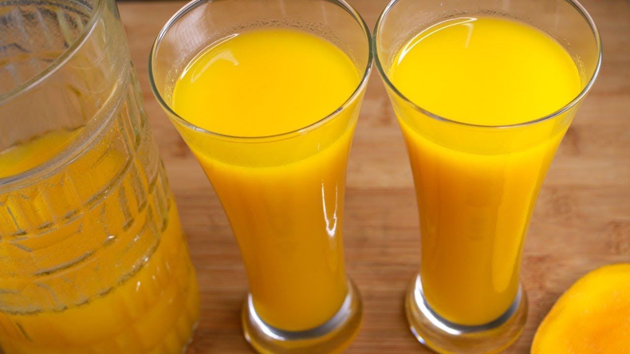 Mango Frooti | 3 Ingredients Mango Frooti | Homemade Mango Frooti ...