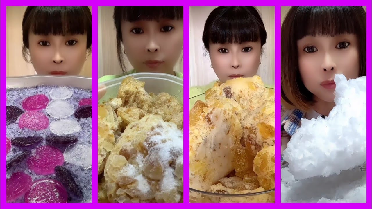 ASMR REFROZEN SHAVED ICE EATING WITH JEWELRY PIECES | ICE CHIPS - YouTube