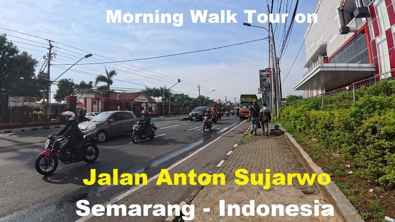 4K Morning Walk Tour on Jalan Anton Sujarwo, Banyumanik, Semarang ...