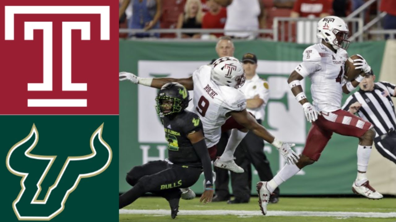 Temple vs USF 2019 CFB Highights - YouTube