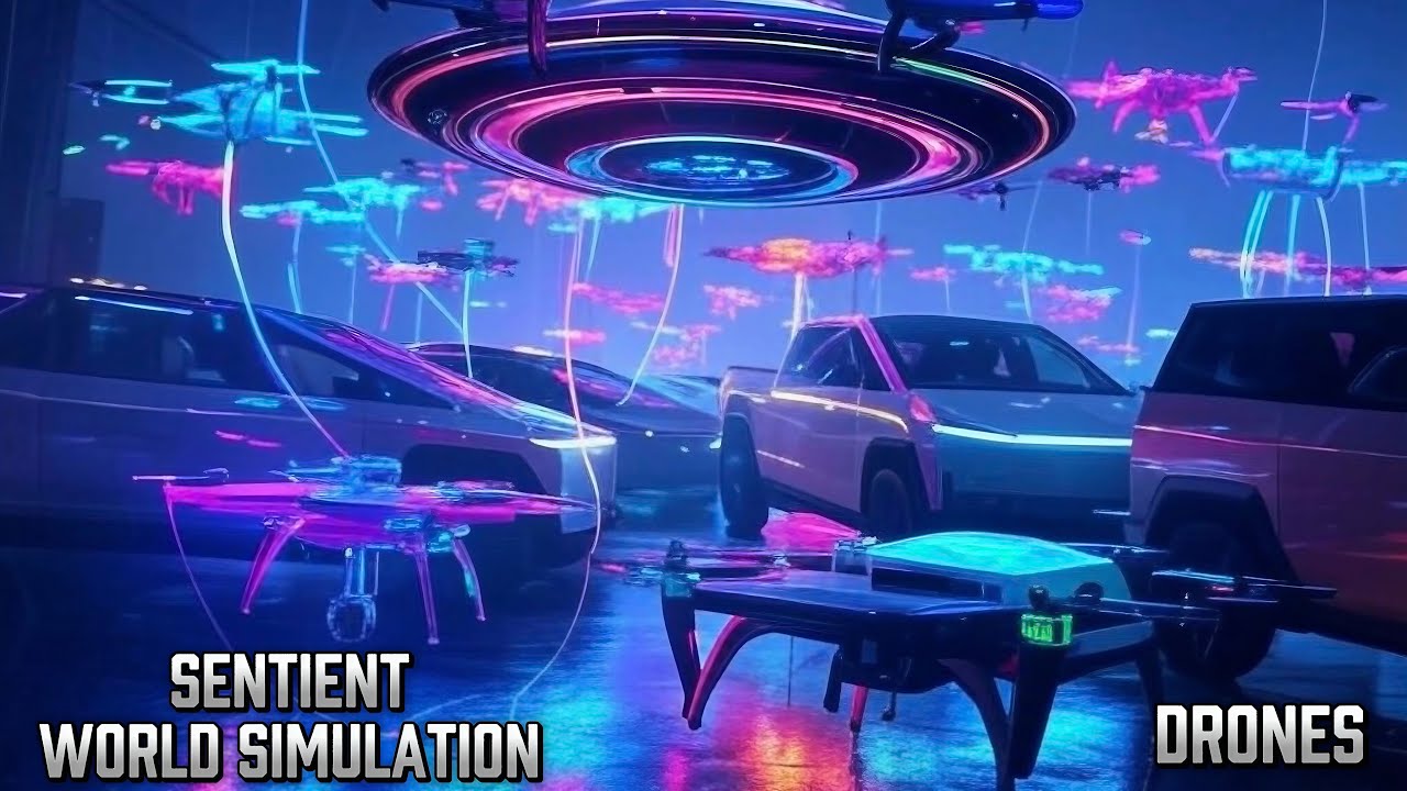 Ai Drones - The Sentient World Simulation - Trump Tower Cyber Truck ...