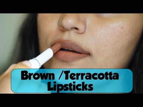 🔴SALE!Terracotta/ Brown matte lipsticks/Amazon Sale - YouTube
