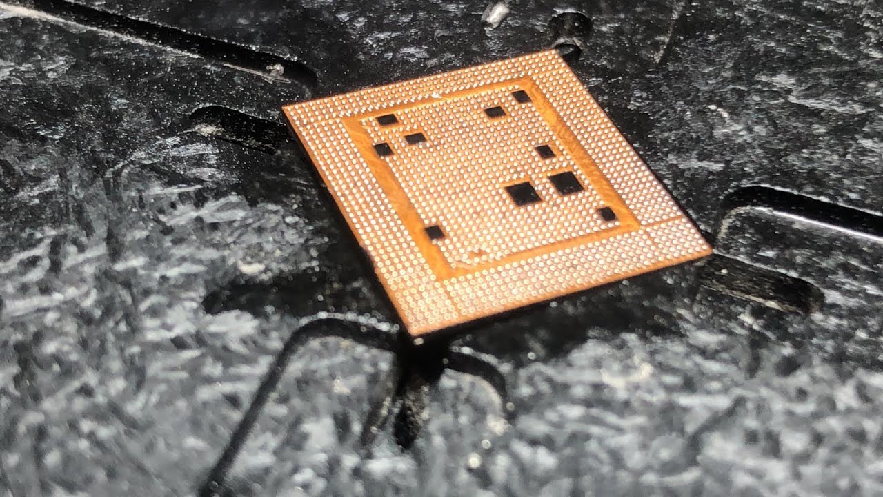 Reballing CPU Iphone 8 plus (practicando) - YouTube