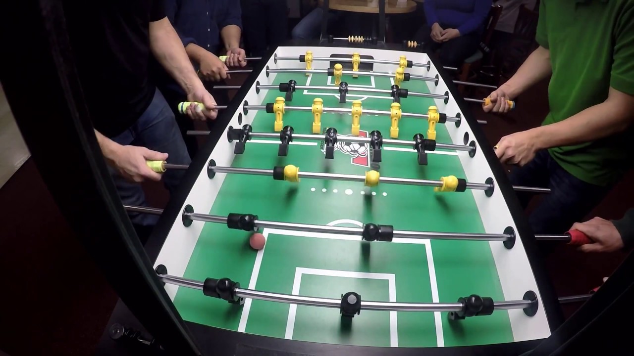 Chase and Josh vs John Merkel and Randy Chicago New Years Foosball DYP ...