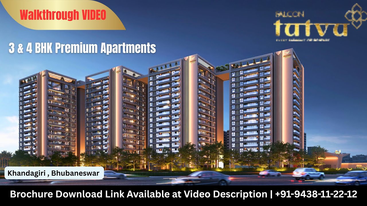 Falcon Tatva Walkthrough | Falcon Builders Bhubaneswar | Luxury 3/4/4.5 ...