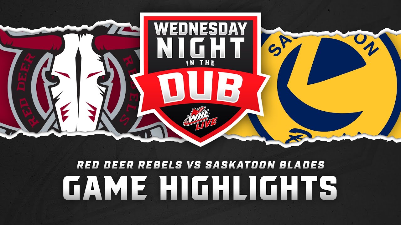 Red Deer Rebels at Saskatoon Blades 12/04 | WHL Highlights 2024-25 ...
