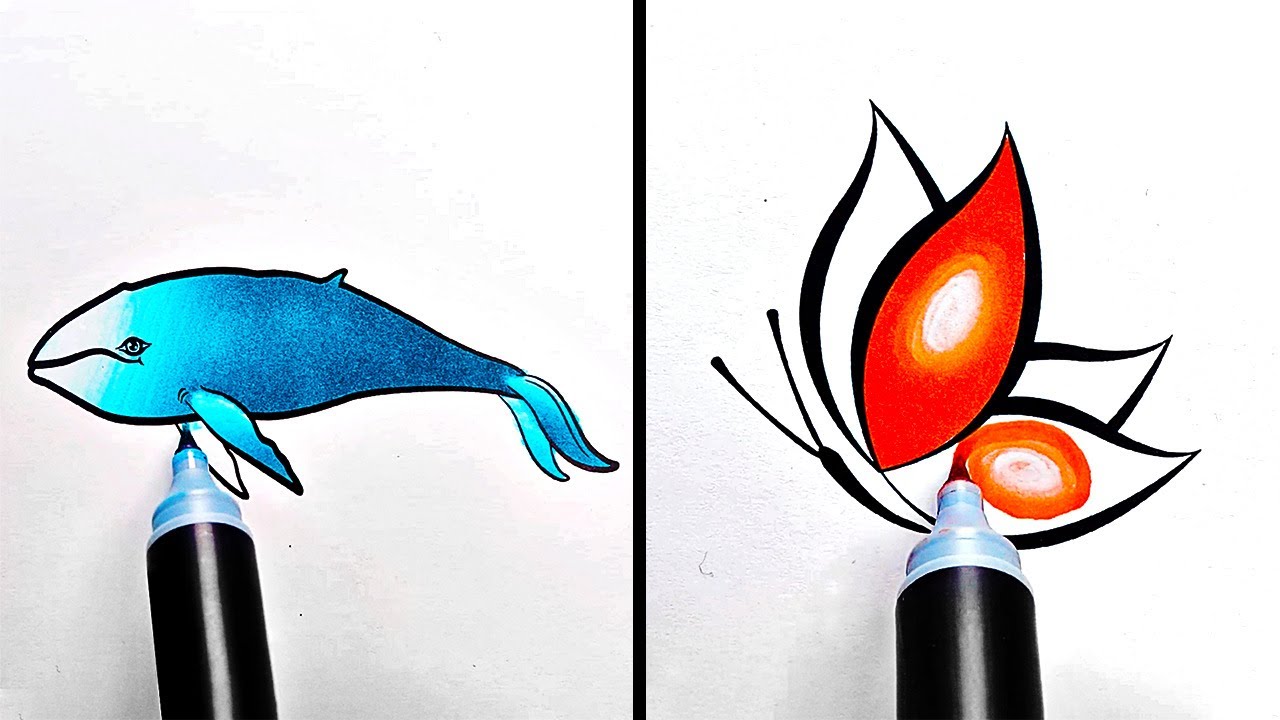 37 ODDLY SATISFYING DRAWINGS - YouTube