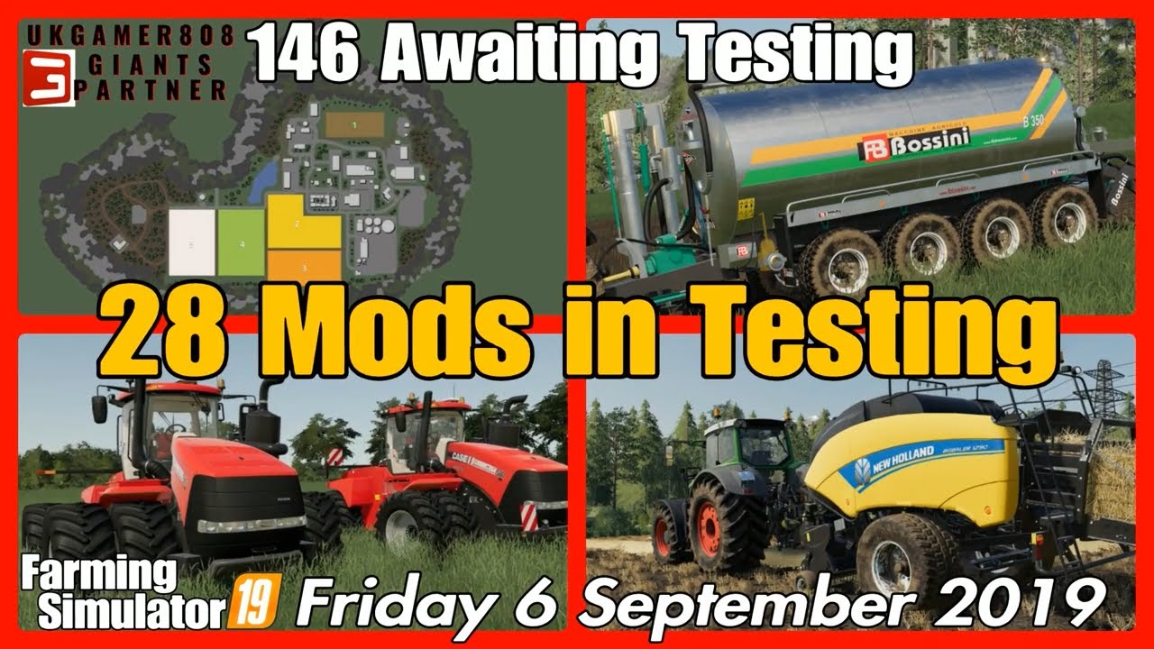 Mods in Testing list fs19 Giants mods in testing list #farmingsimulator ...
