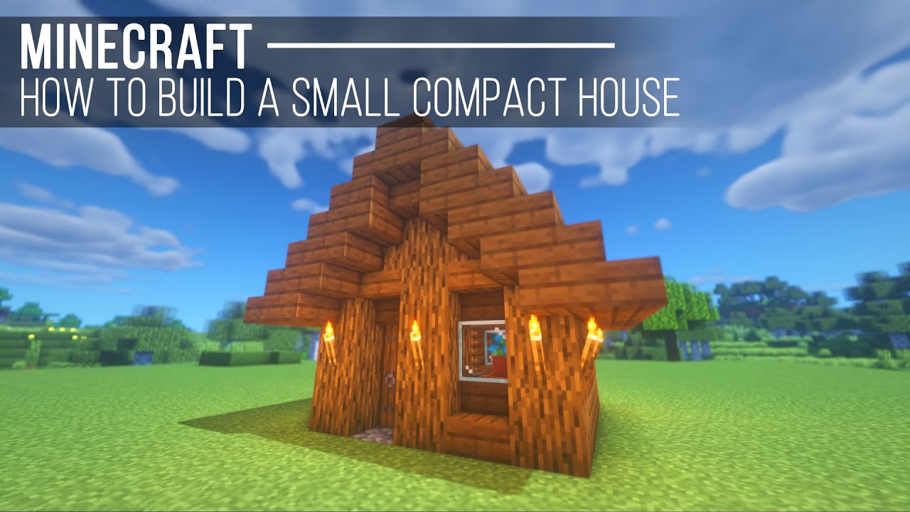 MINECRAFT : Stylish Compact Survival House Easy Tutorial #1 - YouTube