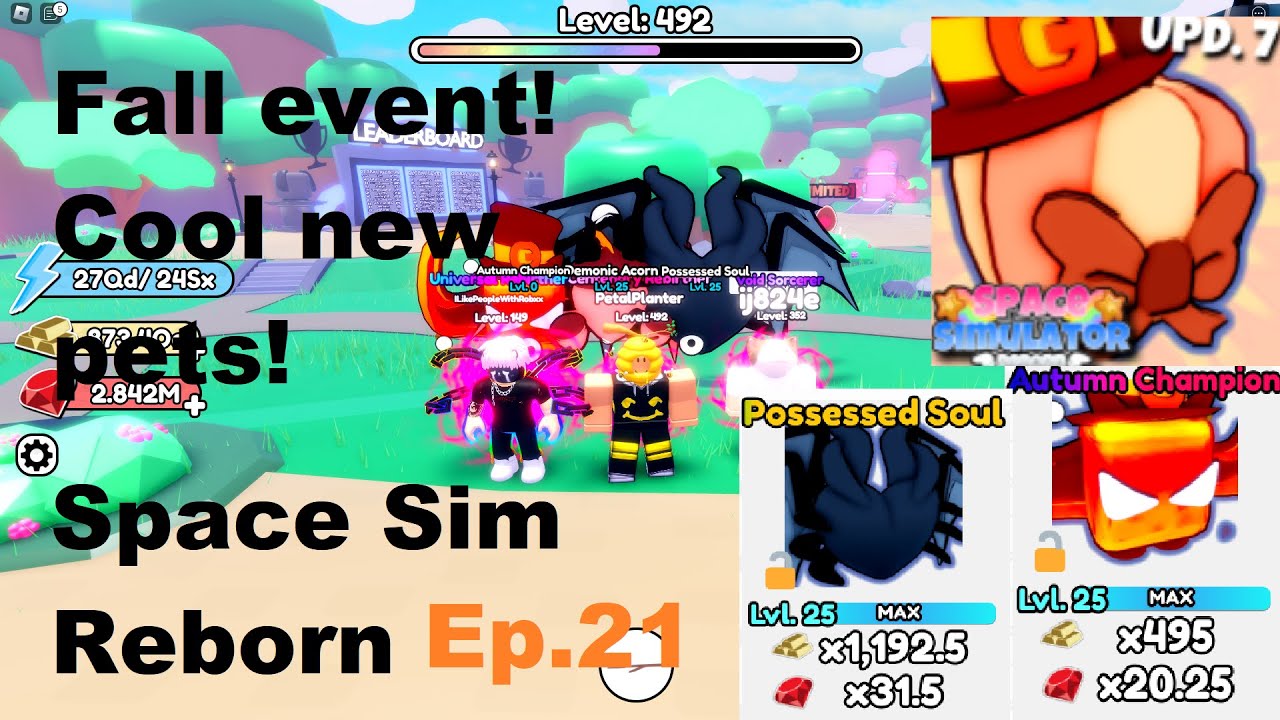 🍁FALL EVENT update! 🍂Amazing looking pets and new egg | Roblox Space ...